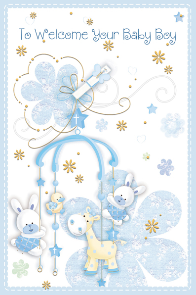 BOY BIRTH CONGRATULATIONS GREETING CARD | Greetings of Faith