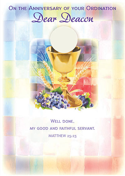 DEACON ANNIVERSARY GREETING CARD | Greetings of Faith