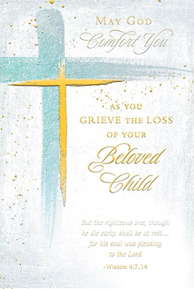 LOSS OF CHILD SYMPATHY GREETING CARD | Greetings of Faith