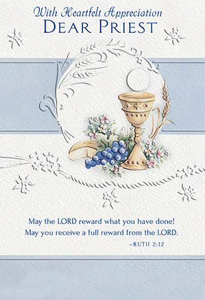 PRIEST THANK YOU GREETING CARD | Greetings of Faith